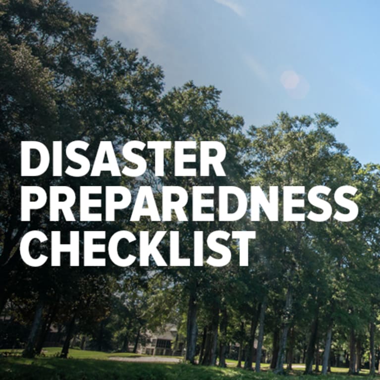 Preparing for a Natural Disaster